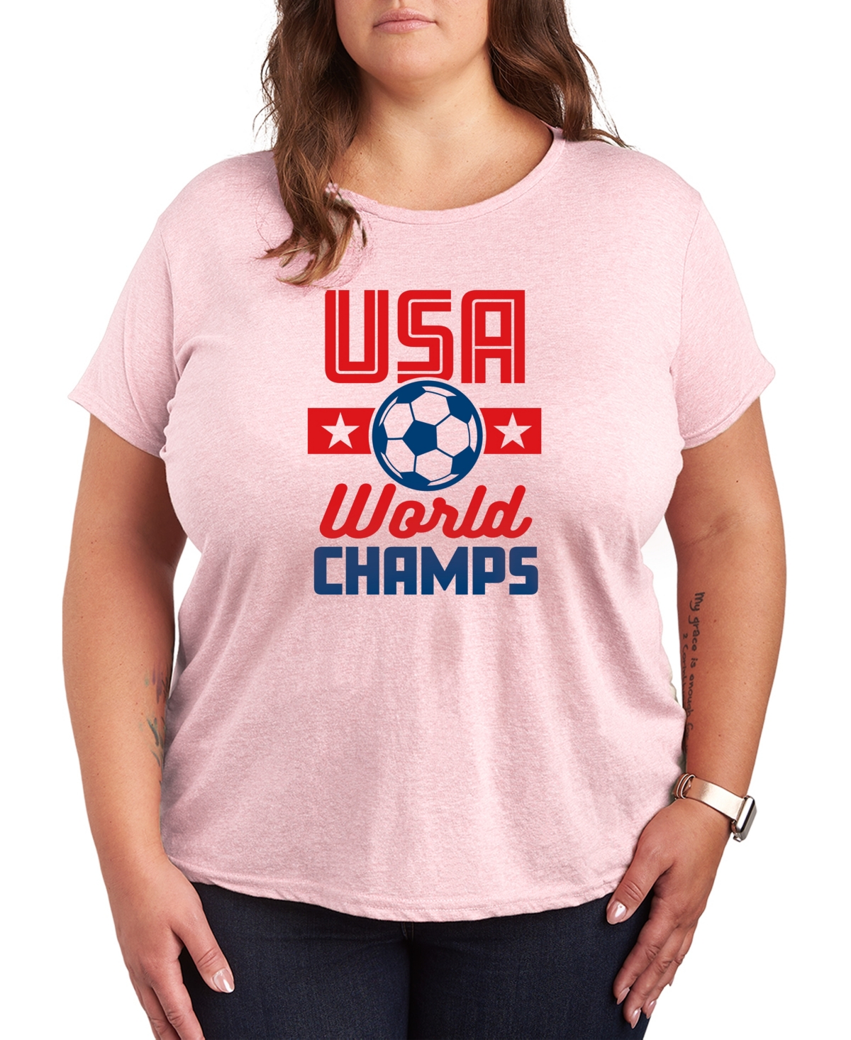 Click here for Hybrid Apparel Plus Size Usa Soccer World Champs G... prices