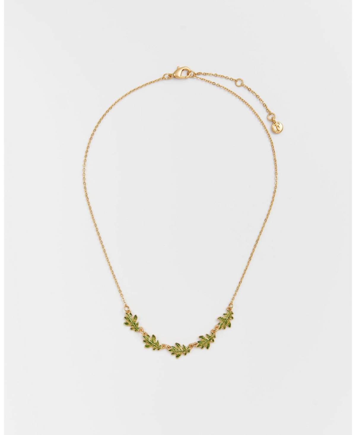 Click here for Fable England Oak Leaf Gold Choker - Gold prices