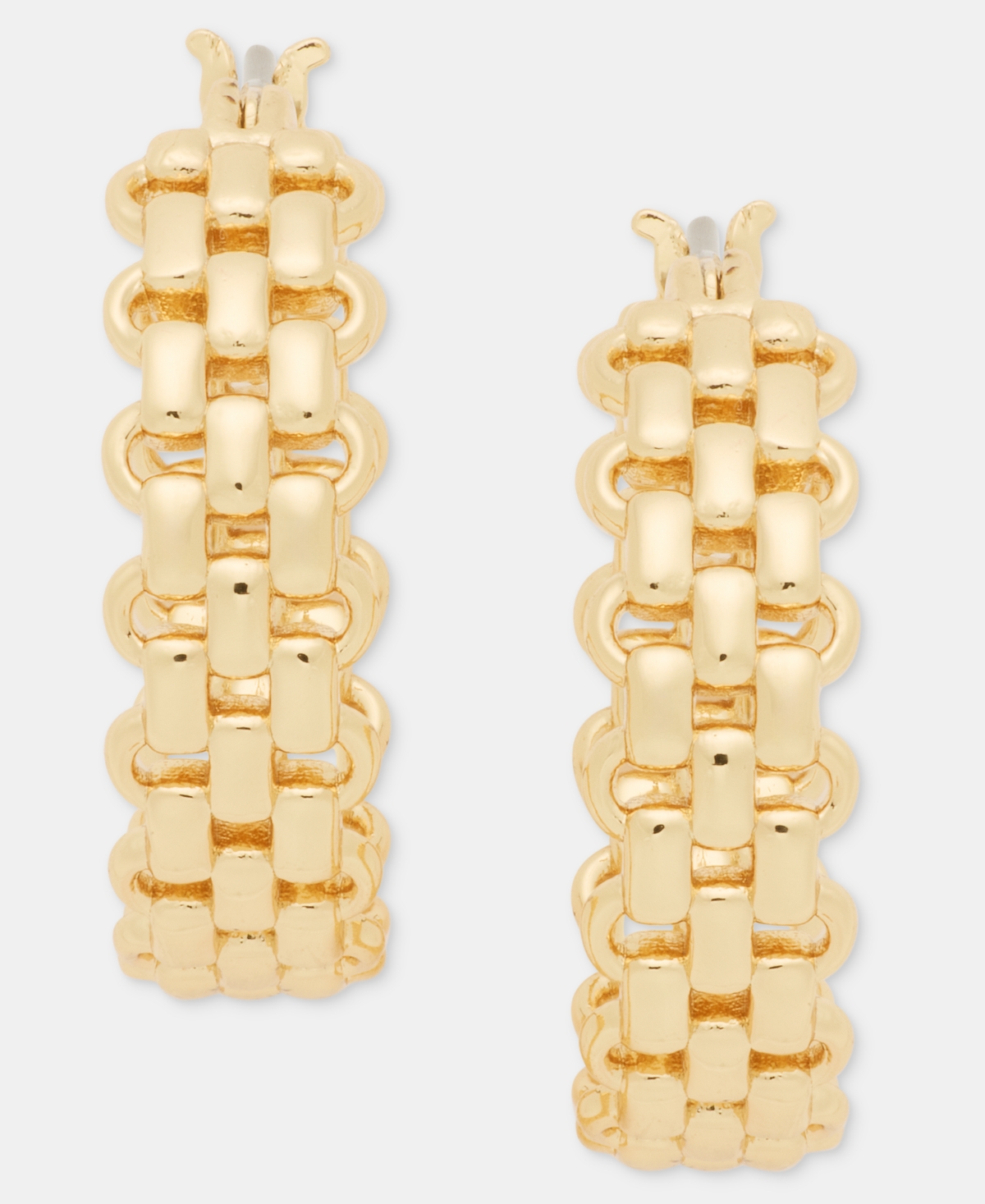 Click here for Lauren Ralph Lauren Gold-Tone 20mm Chain Hoop Earr... prices