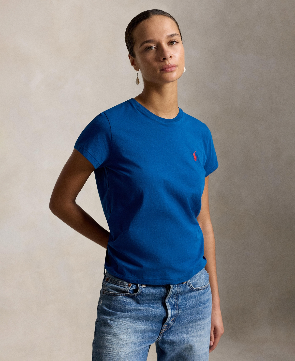 Click here for Polo Ralph Lauren Womens Crew Neck T-Shirt - Galax... prices