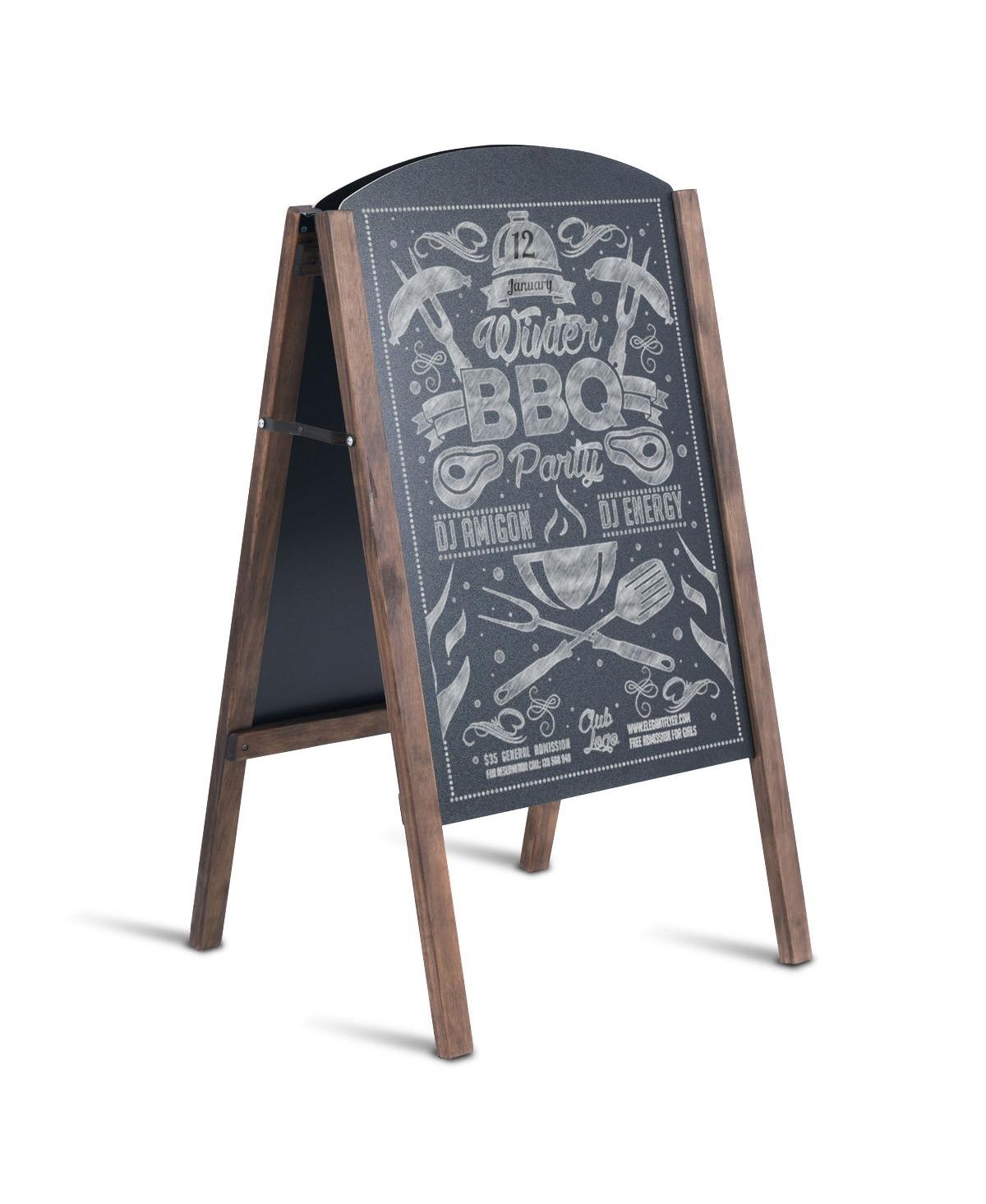 Click here for Sugift 31.5 Inch Wood A-Frame Sidewalk Signage Cha... prices