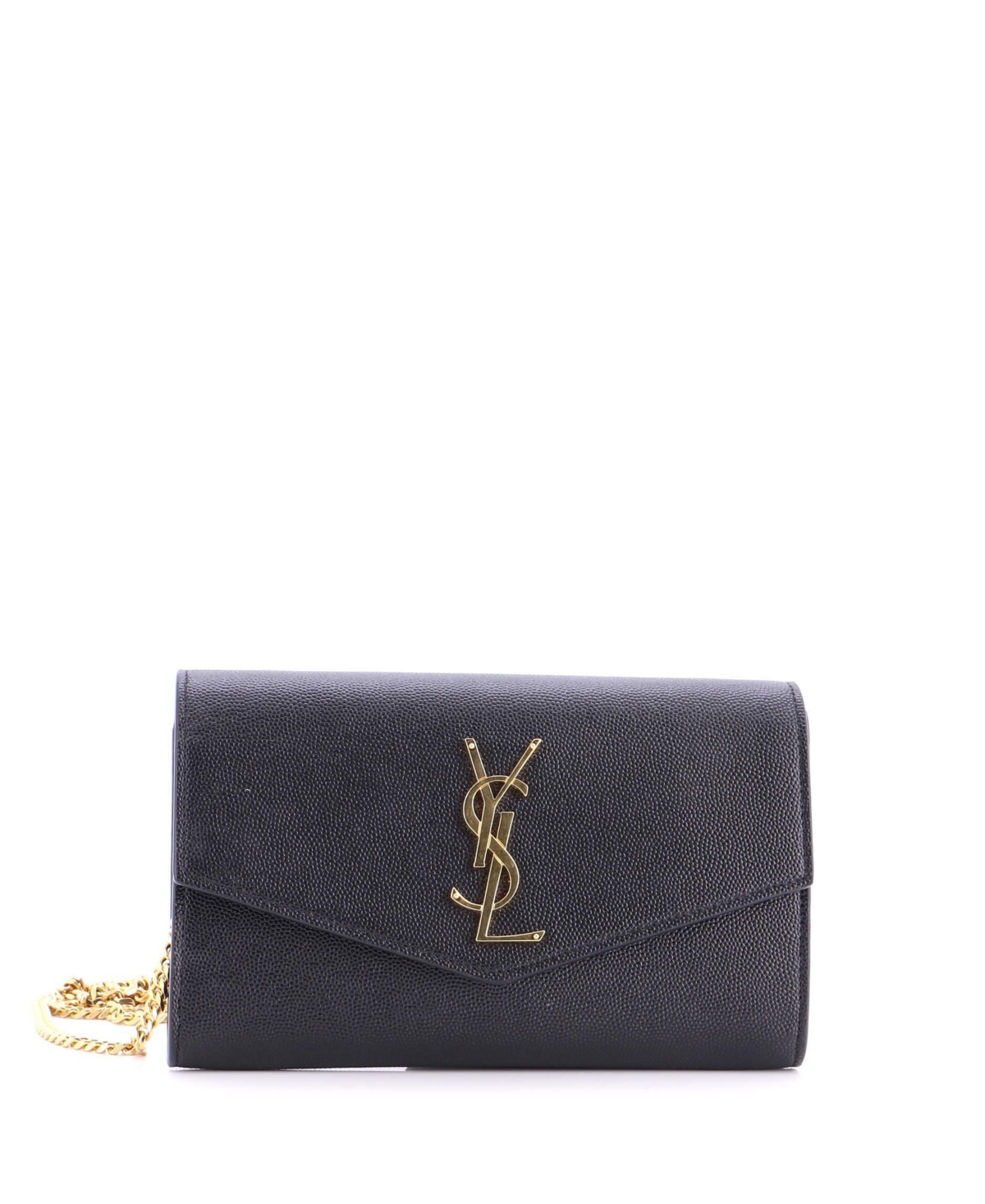 Click here for Pre-Owned Saint Laurent Uptown Chain Wallet Leathe... prices
