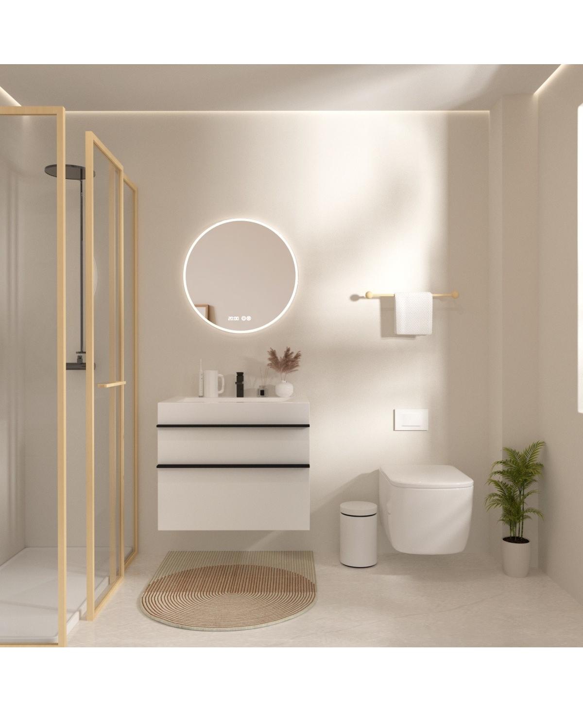Click here for Sillysis Modern Wall Mounted Bathroom Vanity with... prices