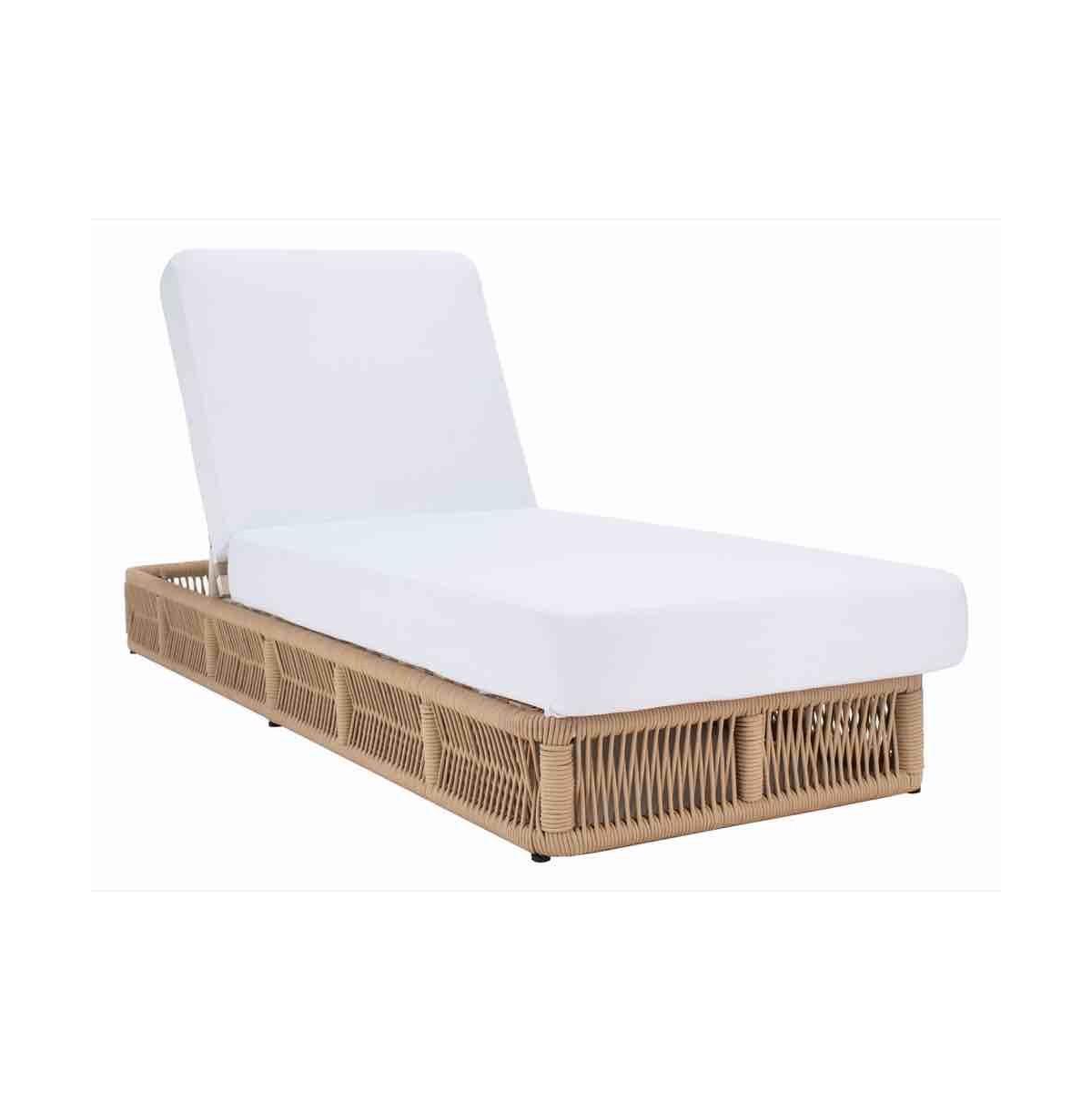 Click here for Augusta Home Gillian Chaise Lounge - Tan/white prices