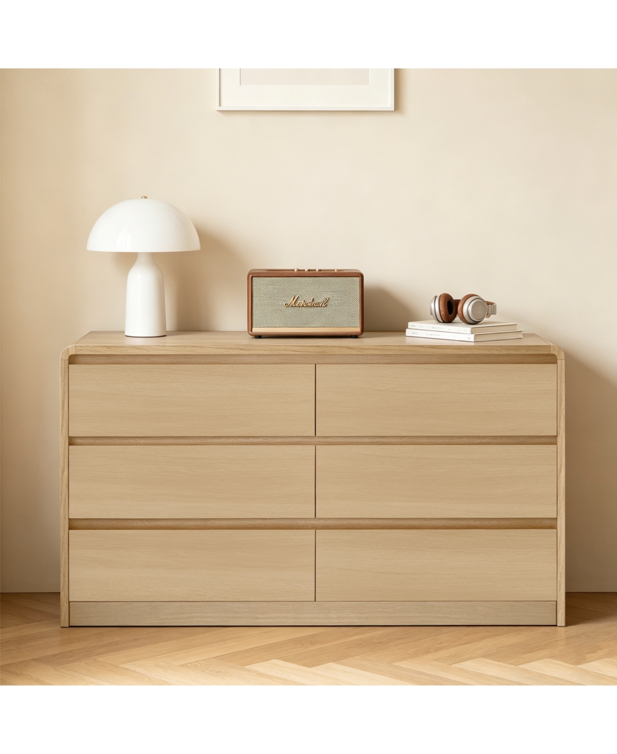 Click here for Rainsken Modern 6 Drawers Dresser  with Spacious C... prices