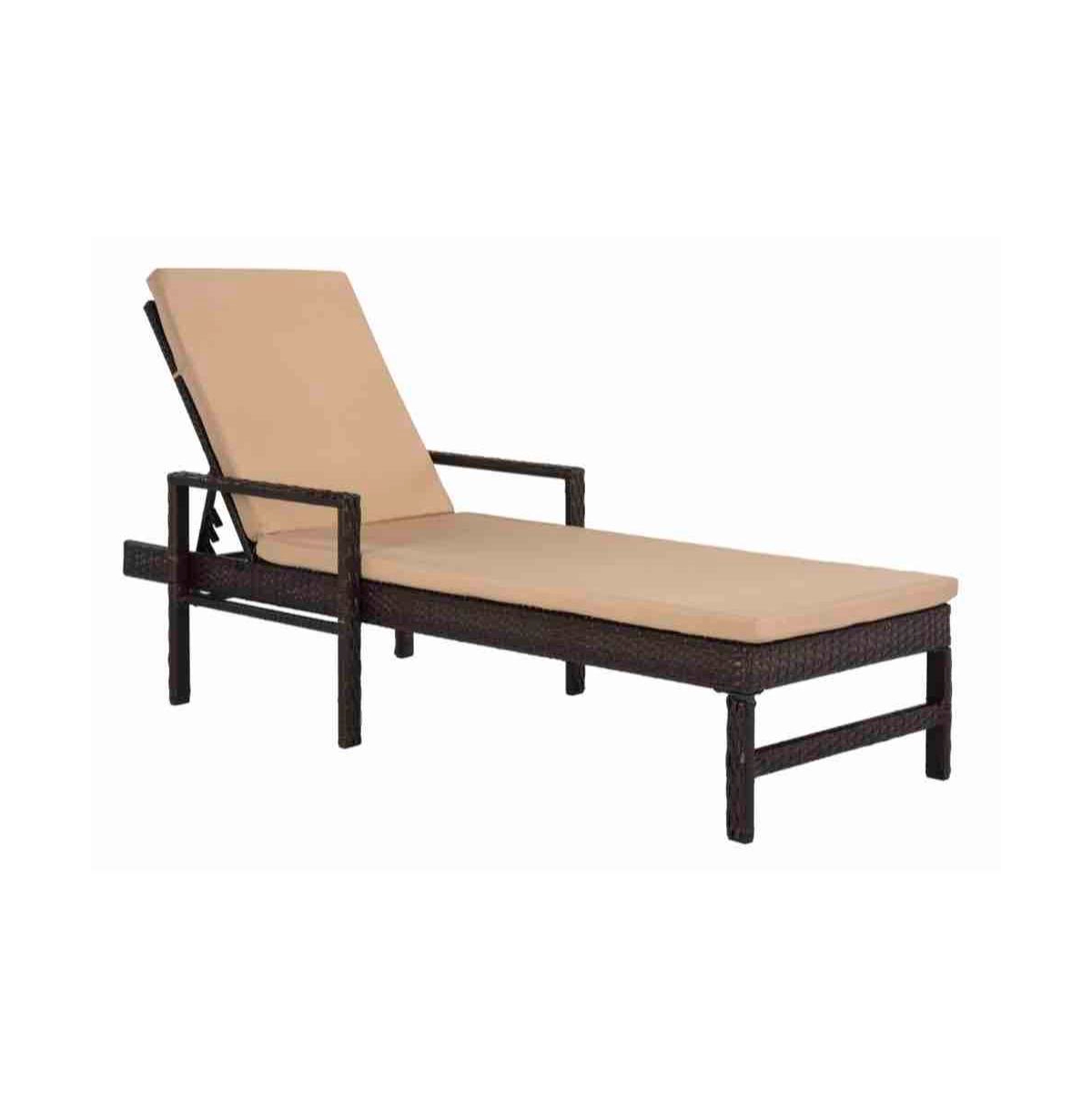 Click here for Augusta Home Alma Sun Lounger - Brown/beige prices