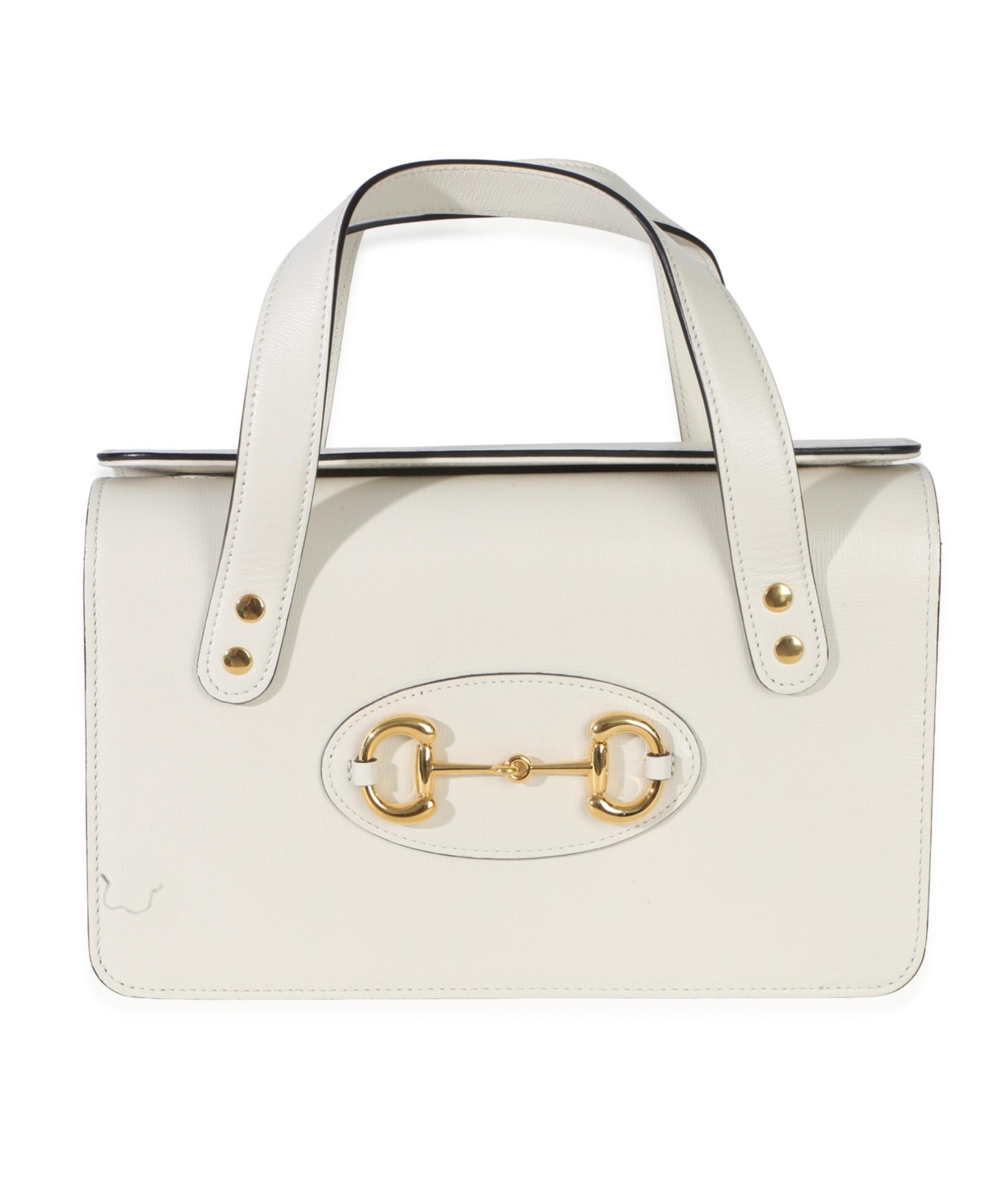 Click here for Pre-Owned Gucci Mystic White Calfskin Small Horseb... prices