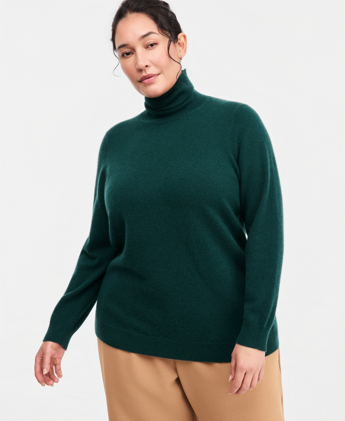 Click here for Charter Club Plus Size 100 Cashmere Turtleneck Swe... prices