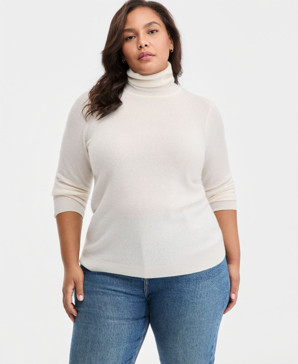 Click here for Charter Club Plus Size 100 Cashmere Turtleneck Swe... prices