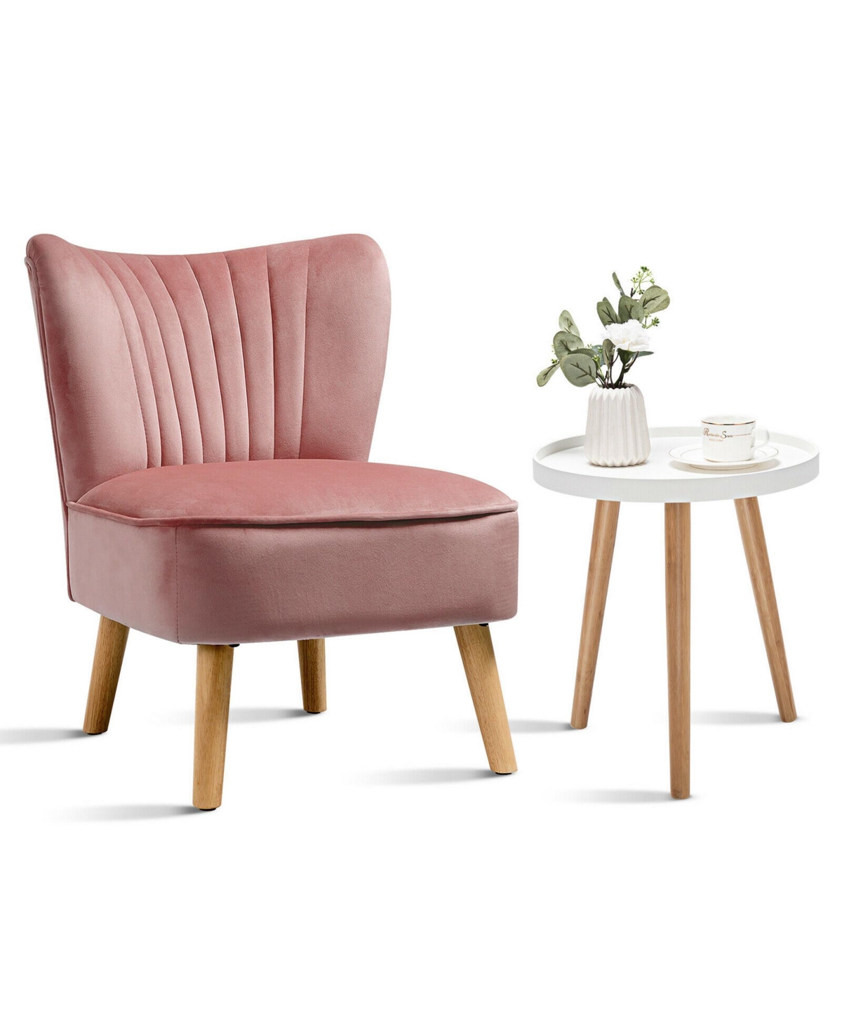 Click here for Gymax 2piece Accent Chairs and End Table Set Armle... prices