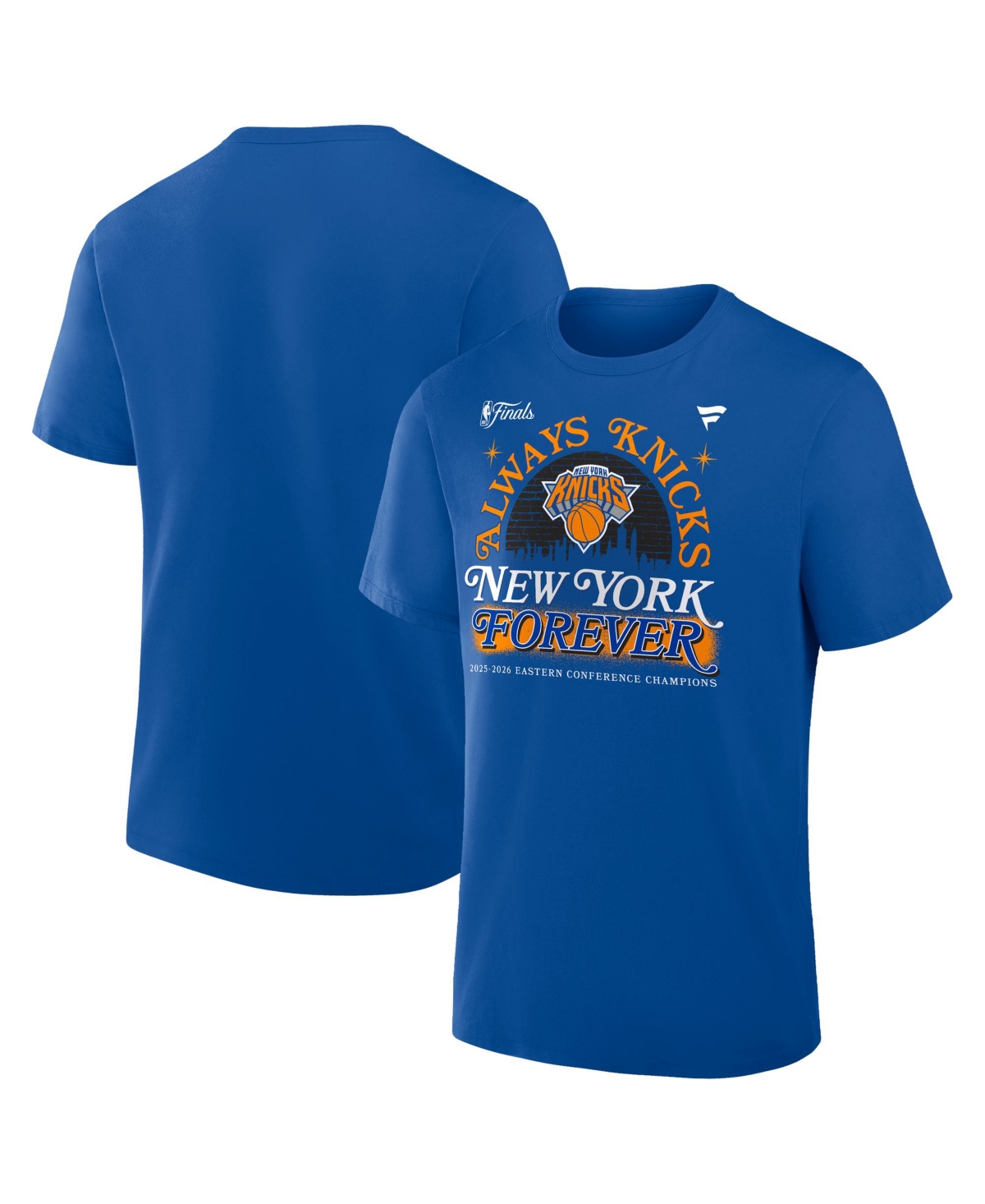 Click here for Fanatics Mens Royal New York Knicks 2026 Eastern C... prices