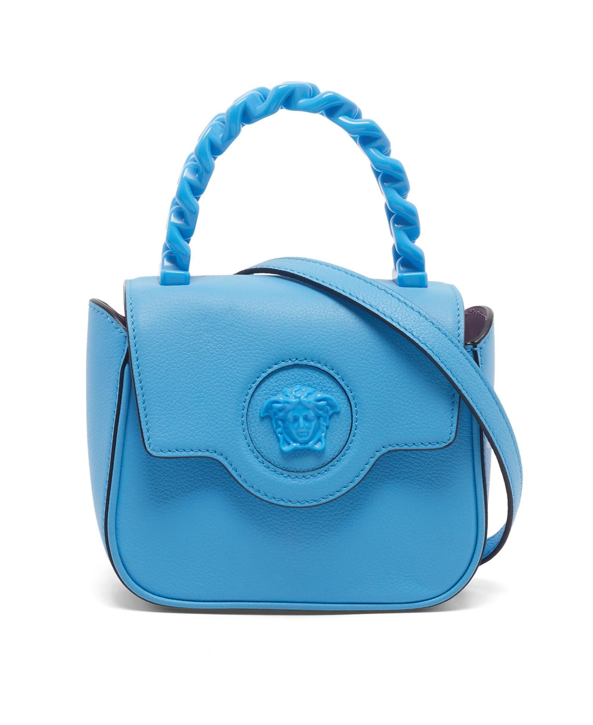 Click here for Pre-Owned Versace La Medusa Mini Leather Top Handl... prices