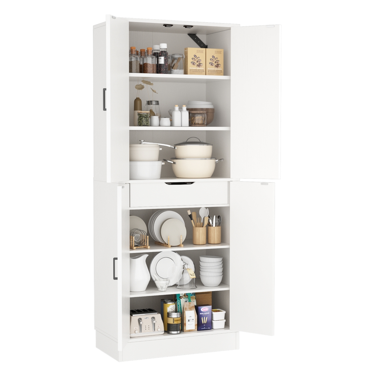 Click here for Aheaplus 71 Freestanding Kitchen Pantry Cabinet wi... prices