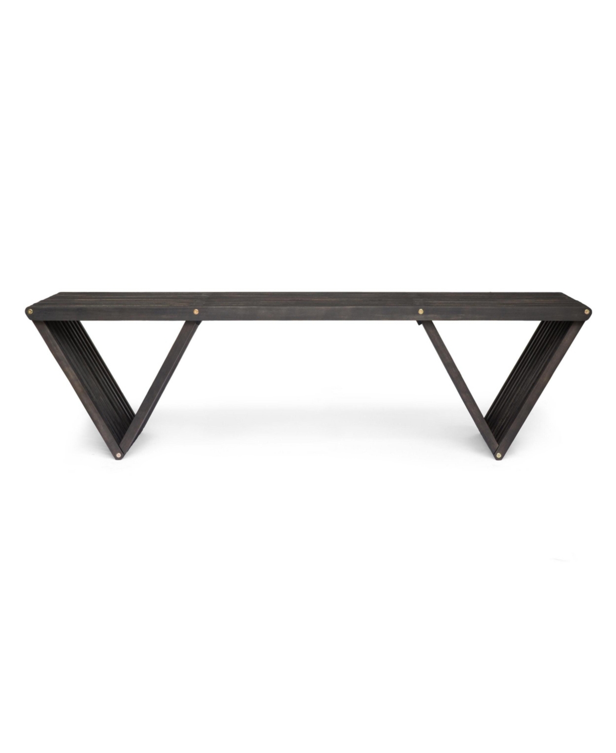 Click here for Flynama Transitional Slatted Acacia Wood Bench - D... prices