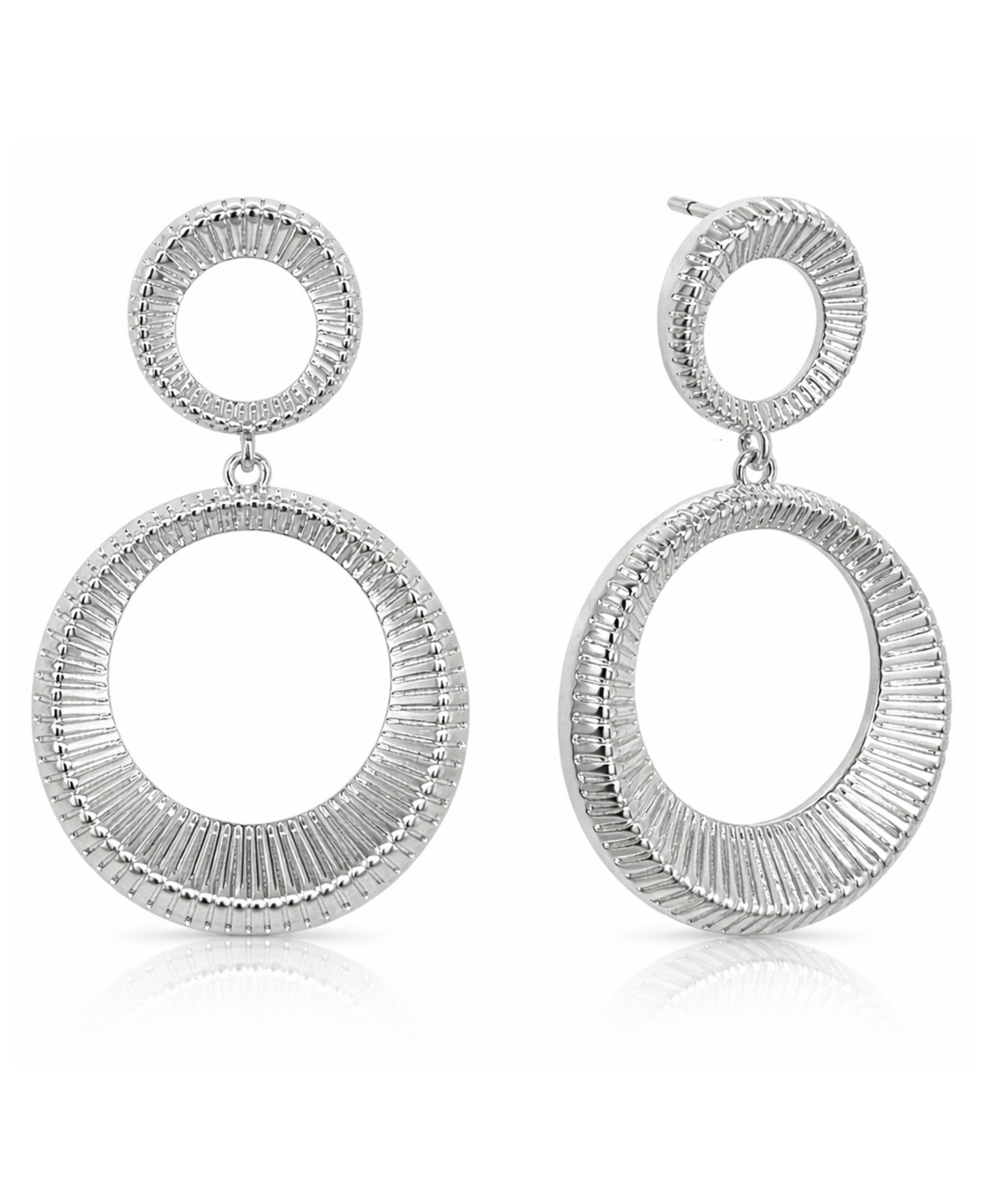 Click here for And Now This Circle Drop Post Earrings - Fine silv... prices