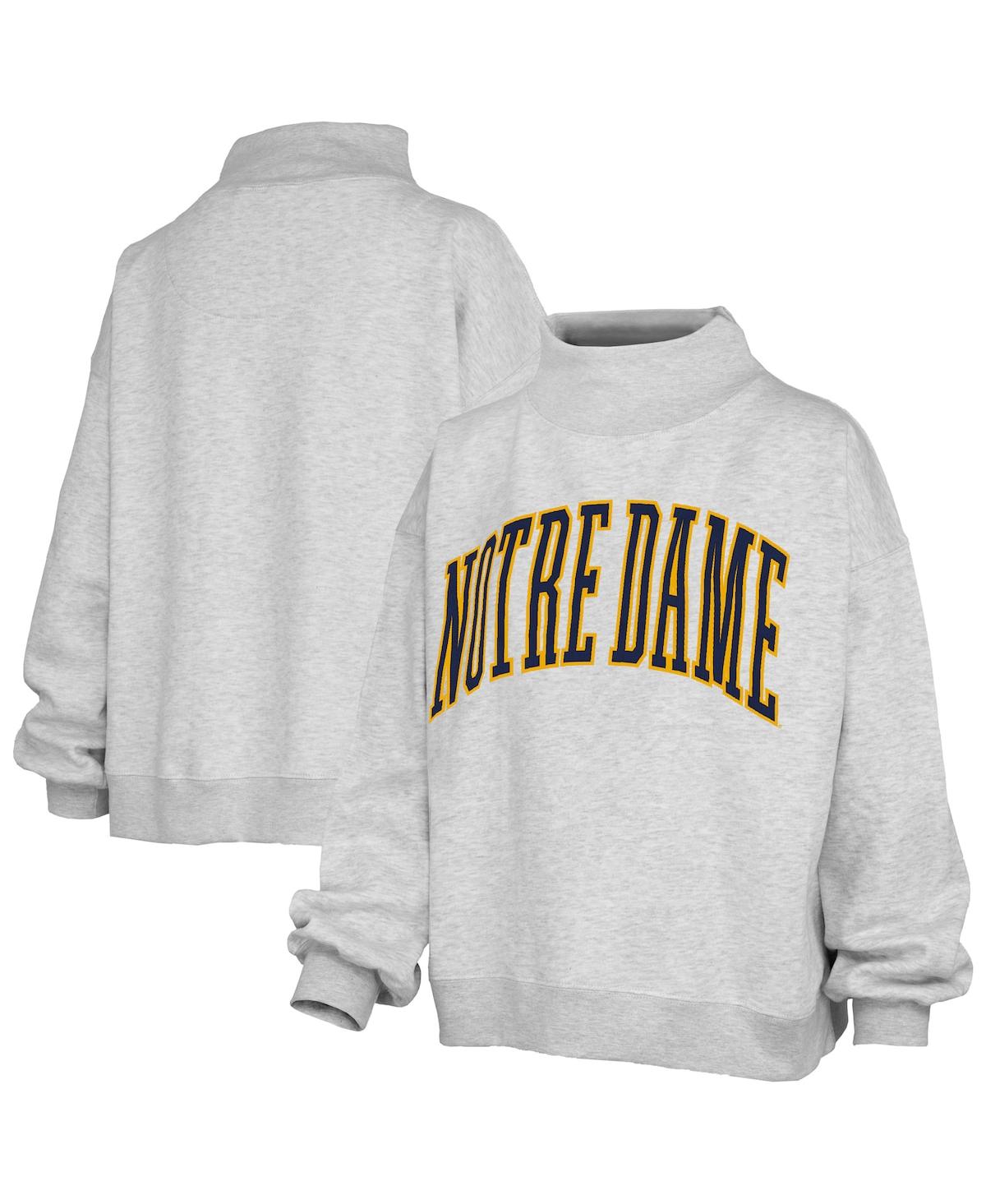 Click here for Pressbox Womens Heather Gray Notre Dame Fighting I... prices
