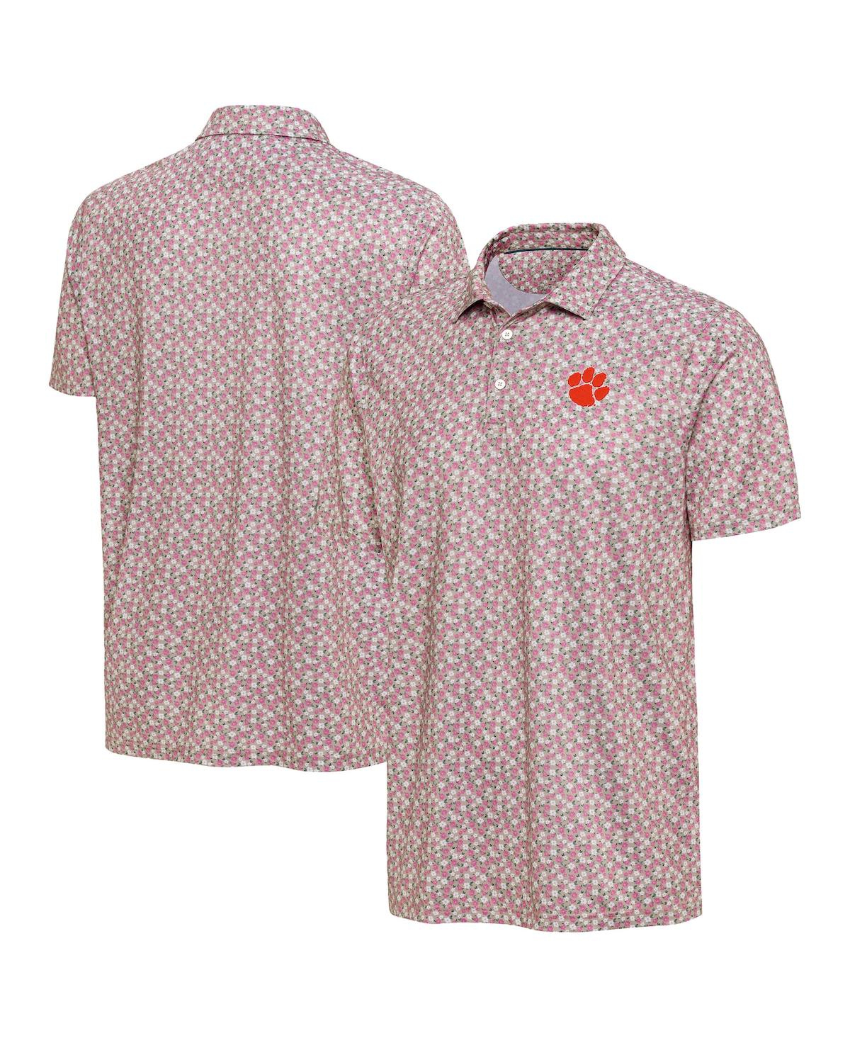 Click here for Antigua Mens Pink Clemson Tigers Desert Dry Dogwoo... prices
