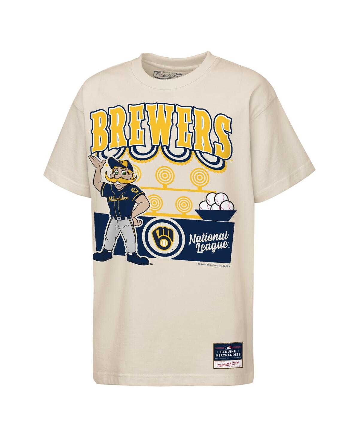 Click here for Mitchell & Ness Big Boys and Girls Cream Milwaukee... prices