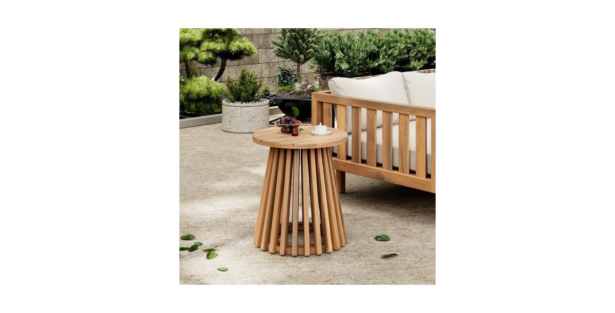 Click here for Flynama Outdoor Acacia Wood Conversation Set 2 Clu... prices
