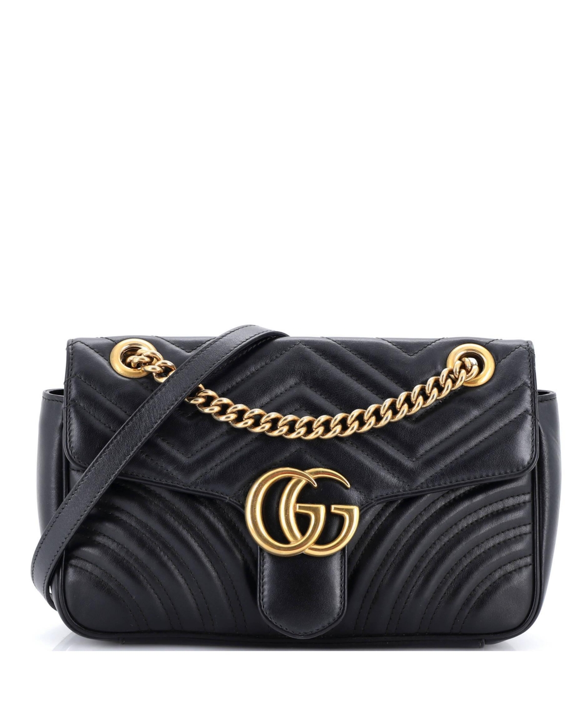 Click here for Pre-Owned Gucci Medium Gg Marmont Flap Bag Matelas... prices