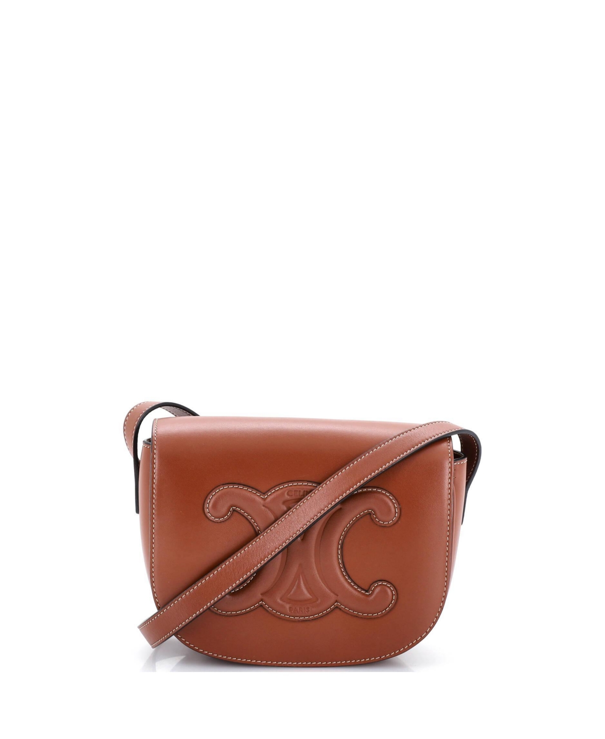 Click here for Pre-Owned Celine Cuir Triomphe Folco Bag Leather -... prices