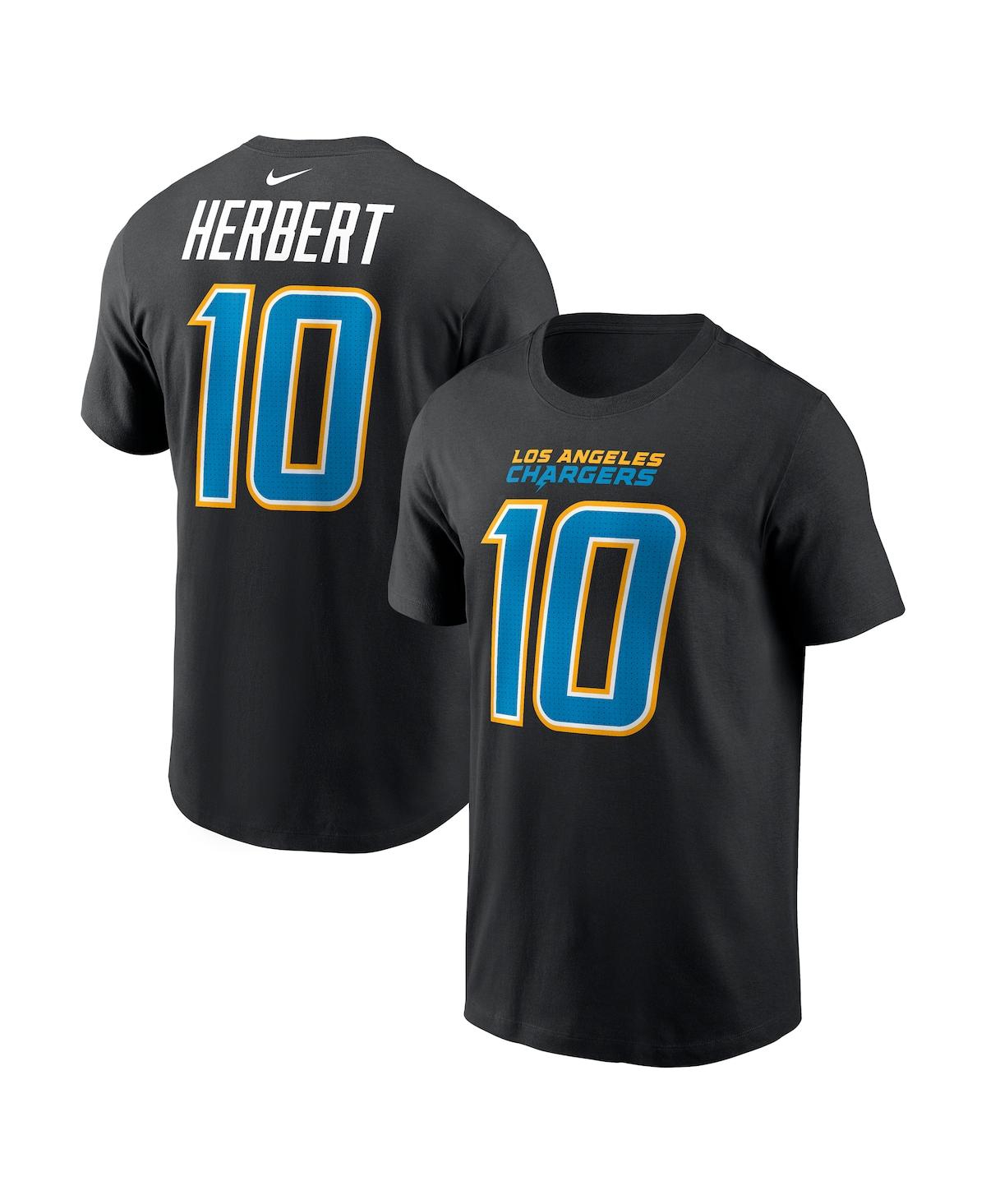 Click here for Nike Mens Justin Herbert Black Los Angeles Charger... prices