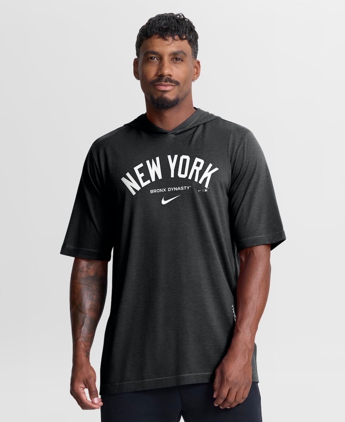Click here for Nike Mens Black New York Yankees Arched Wordmark T... prices