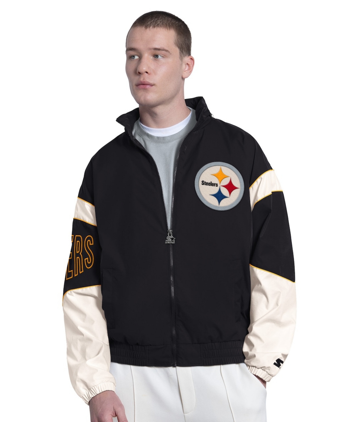 Click here for Starter Mens Black Pittsburgh Steelers The Gust Fu... prices
