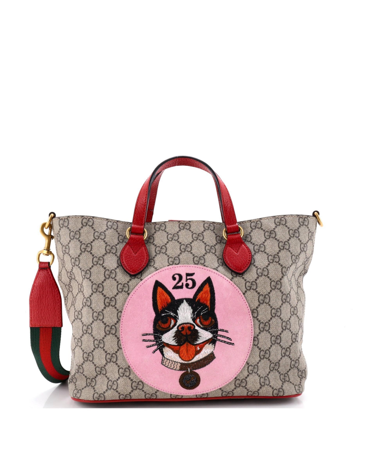 Click here for Pre-Owned Gucci Small Convertible Soft Tote Gg Coa... prices