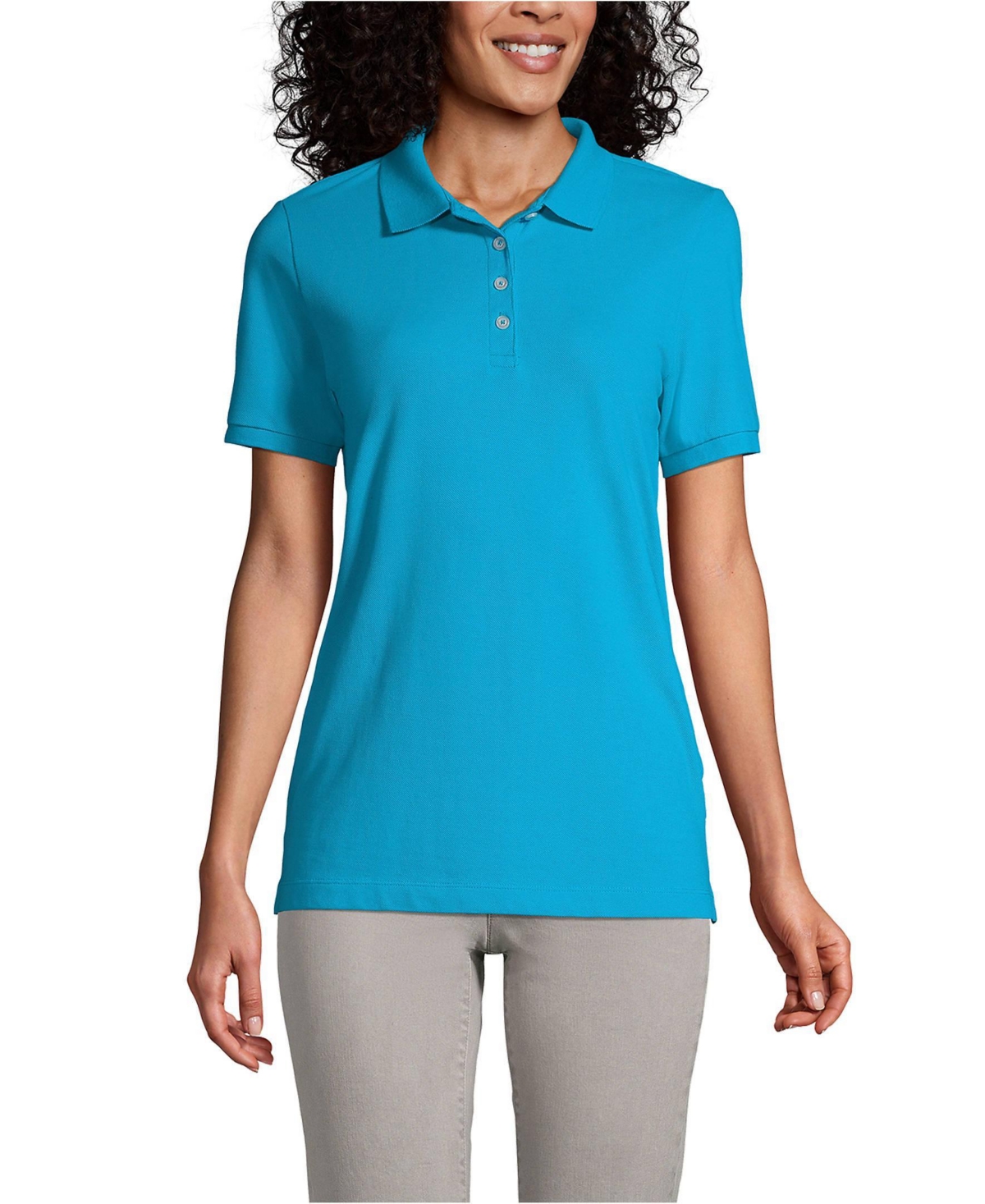 Click here for Lands End Womens Banded Short Sleeve Fem Fit Mesh... prices