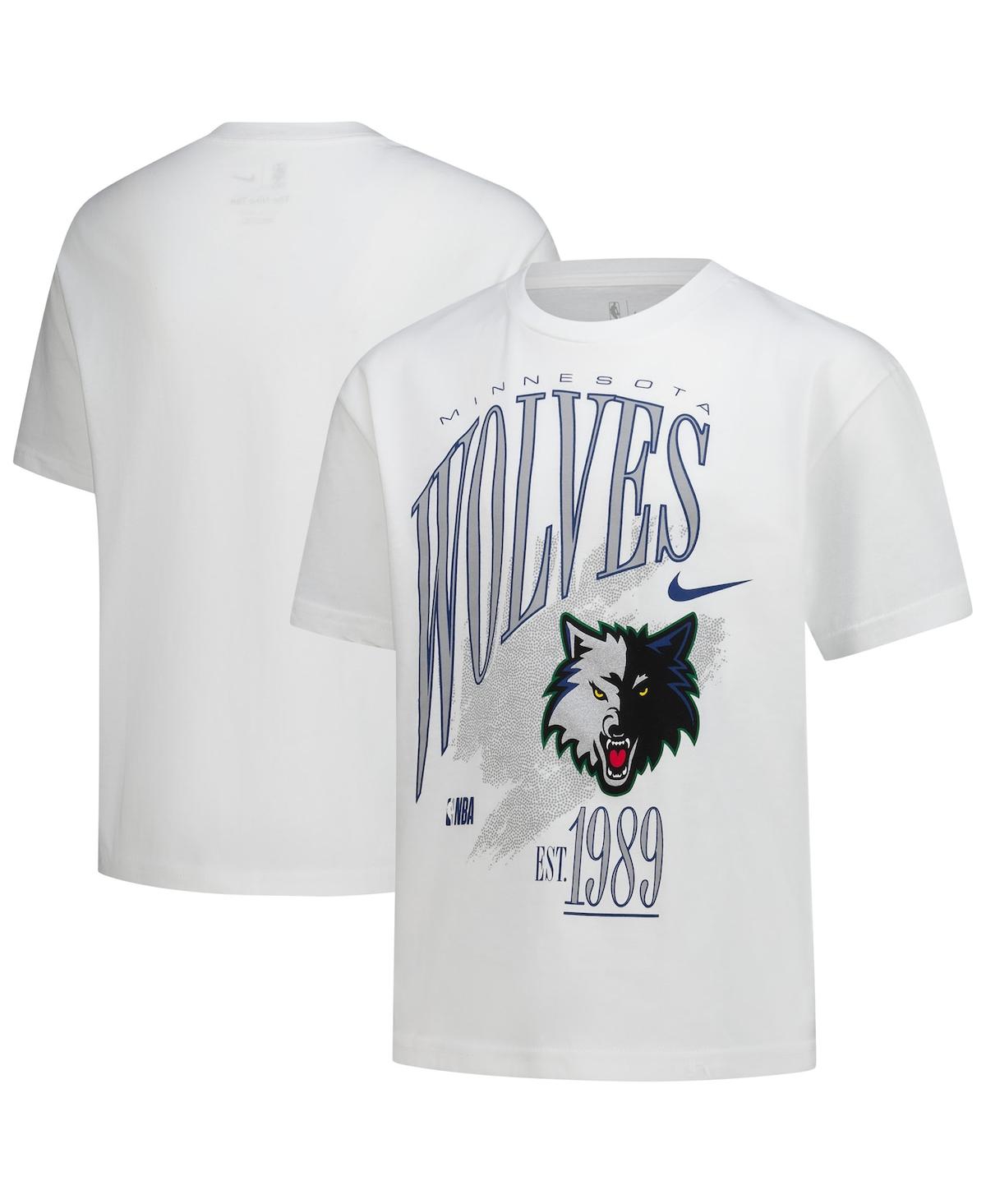 Click here for Nike Big Boys and Girls White Minnesota Timberwolv... prices