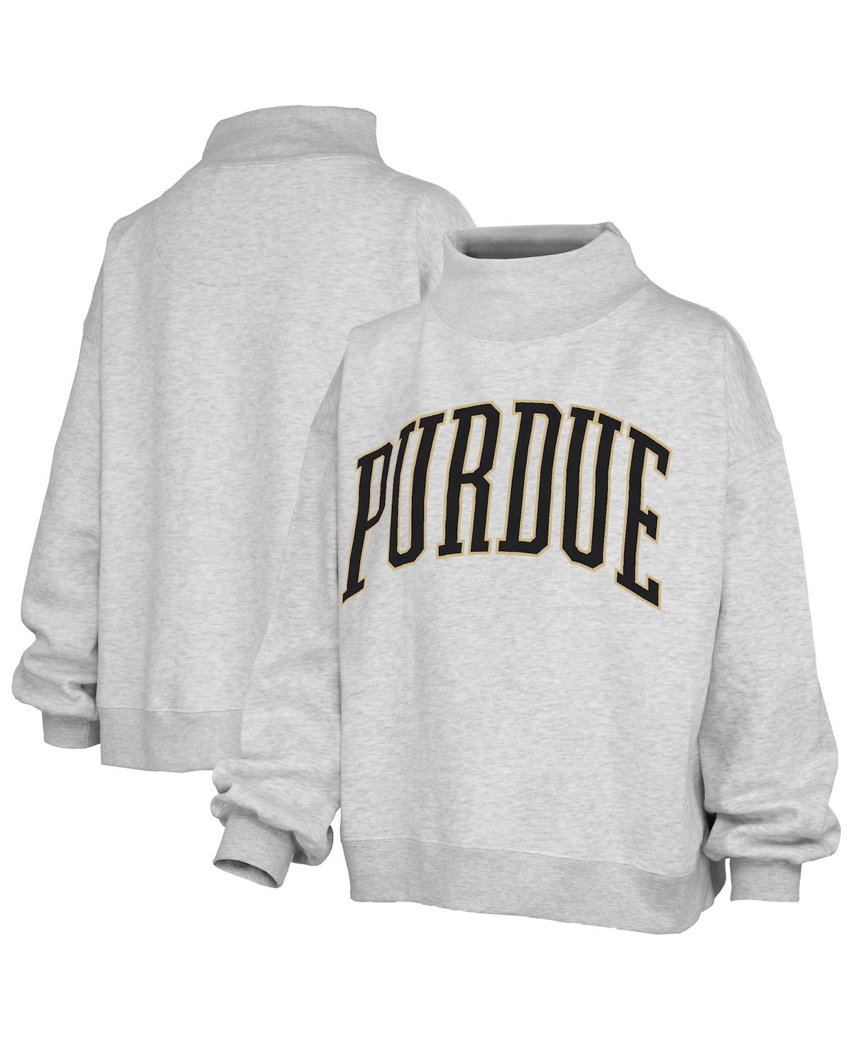 Click here for Pressbox Womens Heather Gray Purdue Boilermakers O... prices