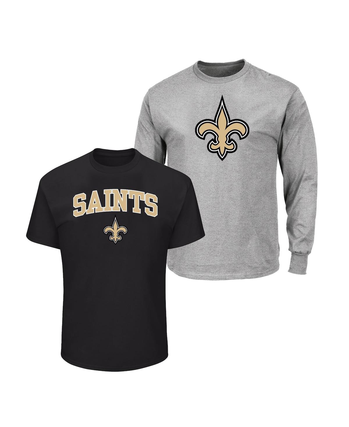 Click here for Fanatics Mens 2-Pack Black/Heather Gray New Orlean... prices