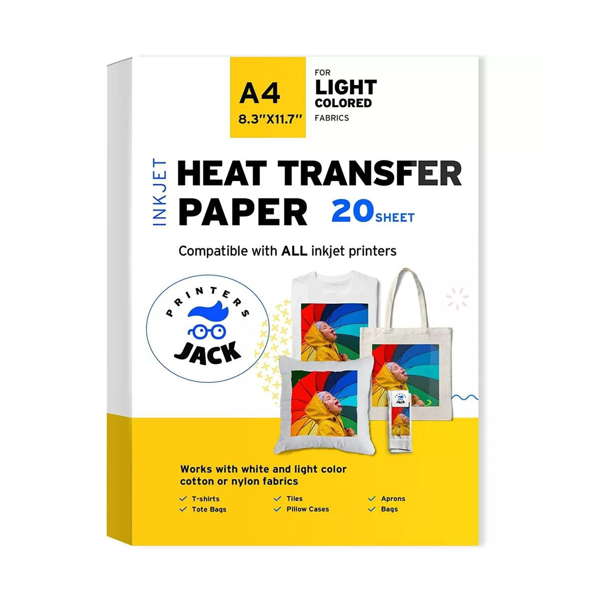 Click here for Printers Jack Iron On Heat Transfer Paper for Whit... prices