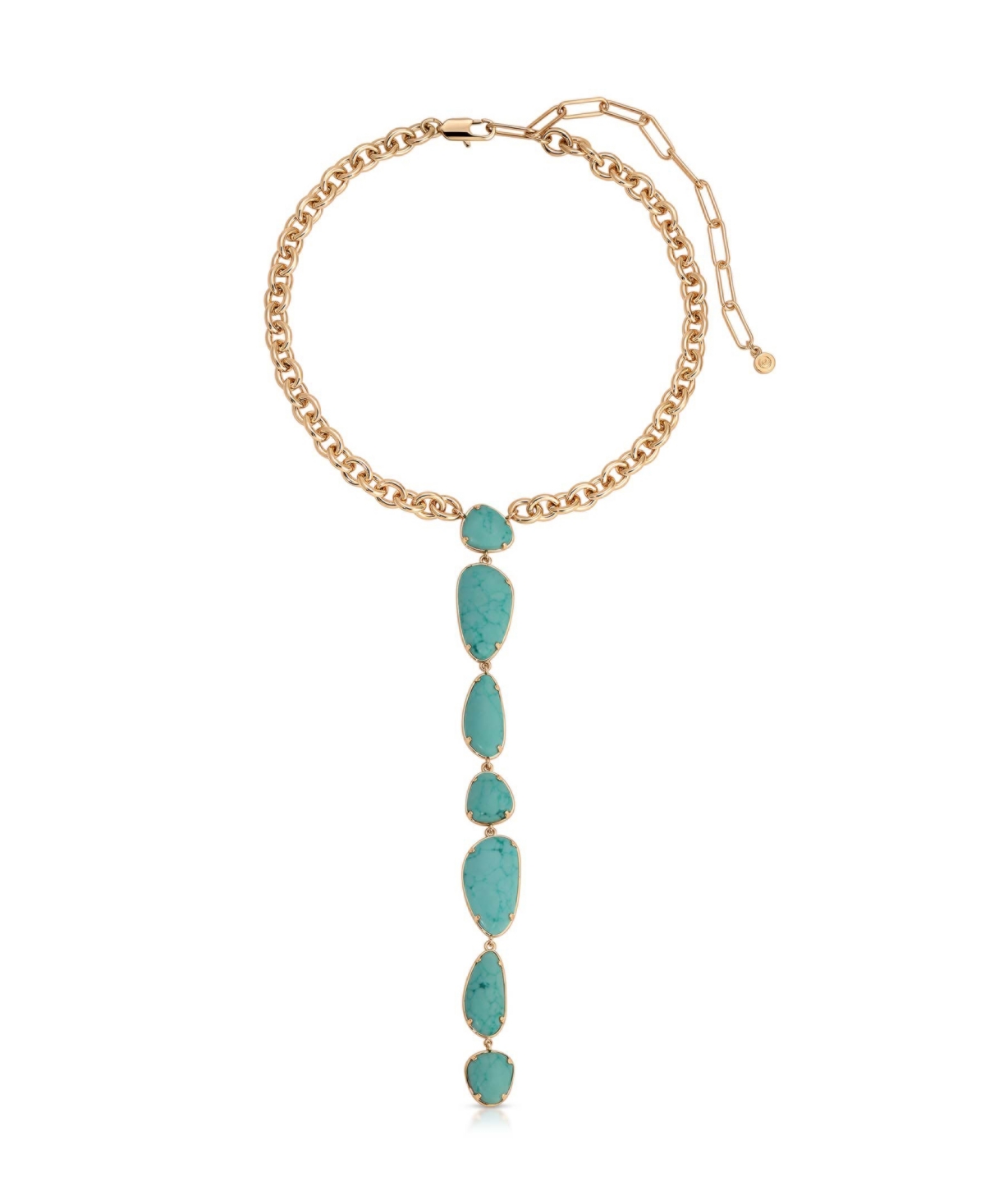 Click here for Ettika Gold-Plated Majestic Stone Necklace - Turqu... prices