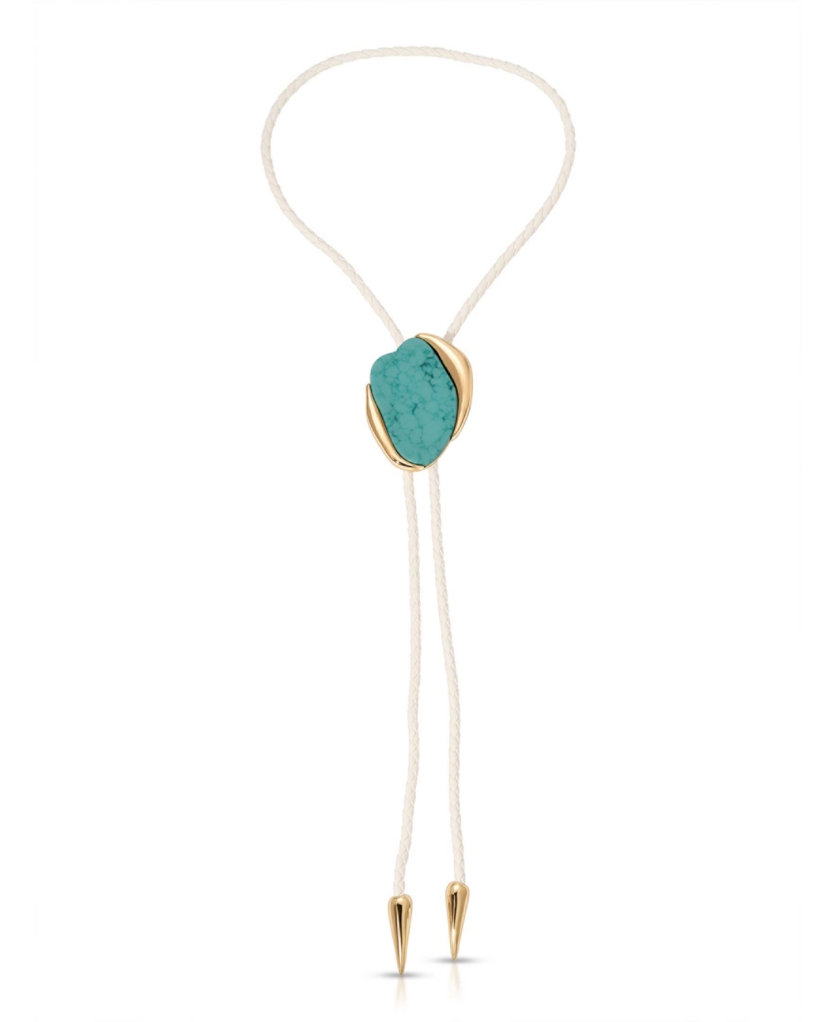 Click here for Ettika Gold-Plated Turquoise Drift Bolo Necklace -... prices