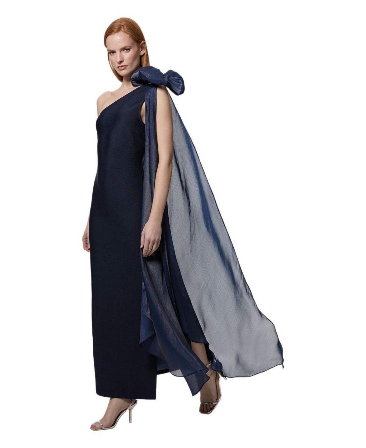 Click here for Karen Millen Womens Shoulder Bow Cape Detail Maxi... prices
