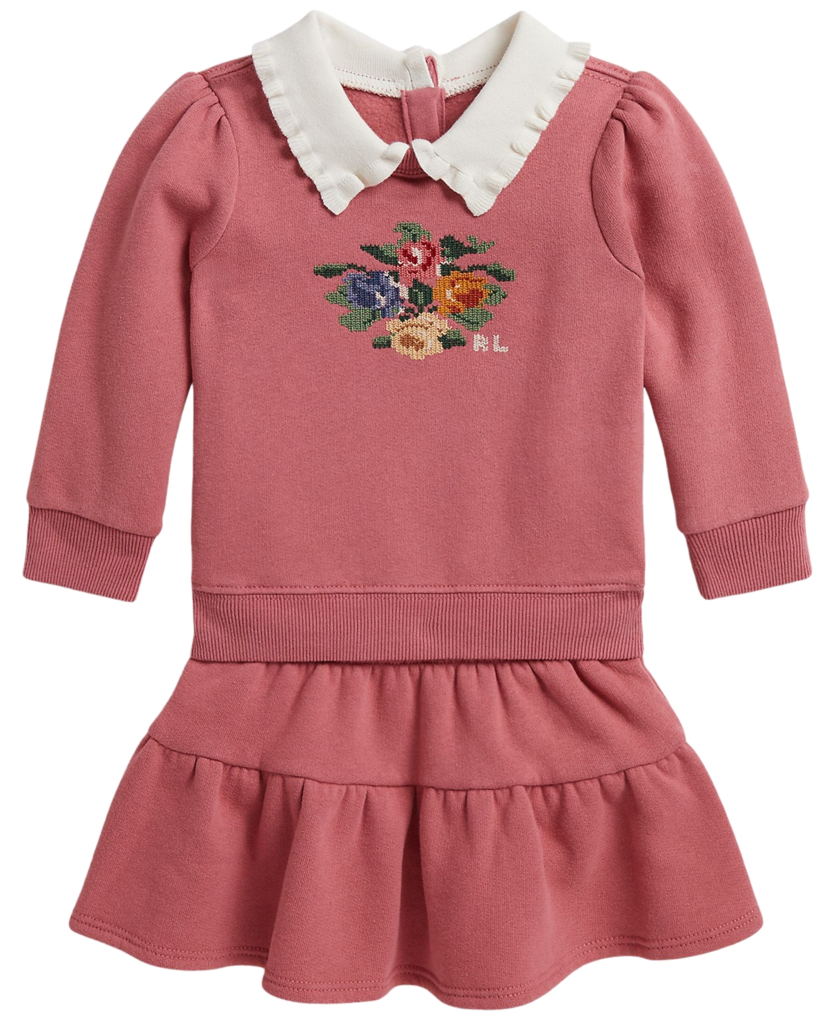 Click here for Polo Ralph Lauren Baby Girls Floral Fleece Sweatsh... prices