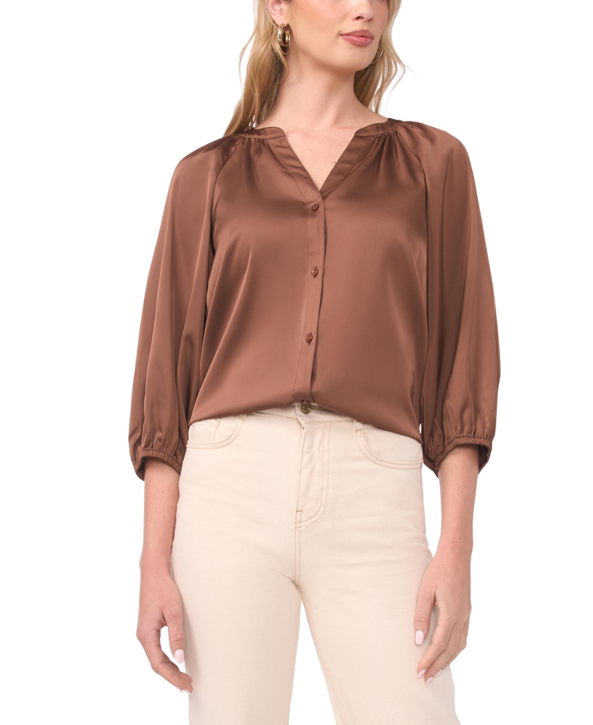 Click here for Vince Camuto Womens Raglan-Sleeve V-Neck Blouse -... prices