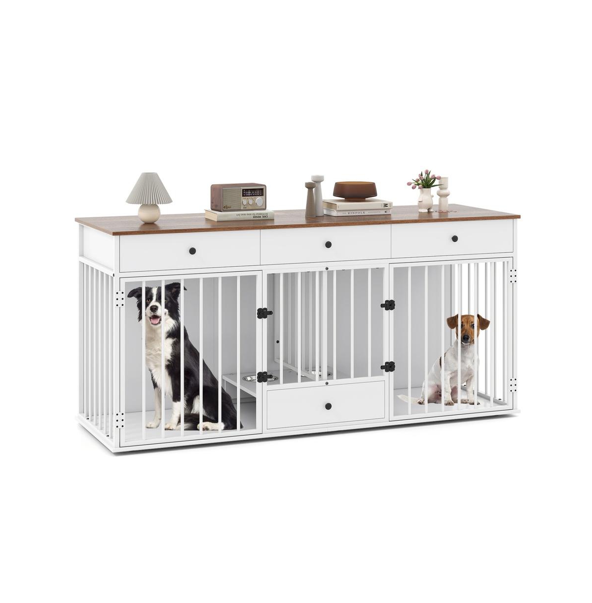 Click here for Ruie Indoor Dog Crate Kennel Furniture with Divide... prices