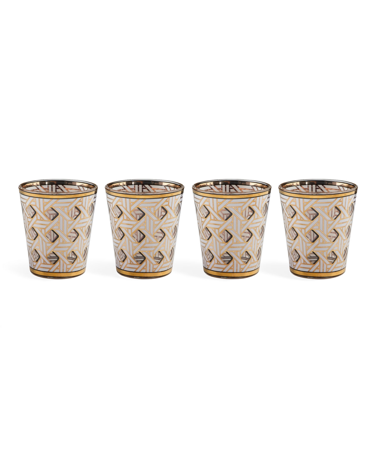 Click here for Jonathan Adler Basketweave 4-Pc. Glassware Set - M... prices