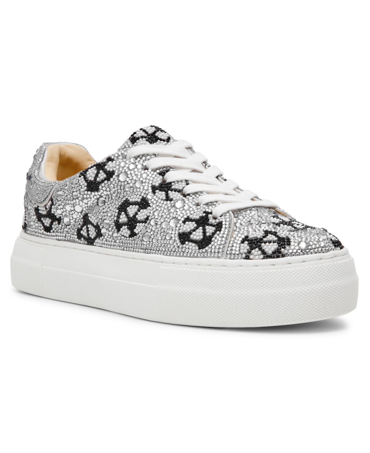 Click here for Betsey Johnson Womens Sidny Platform Sneakers - Si... prices