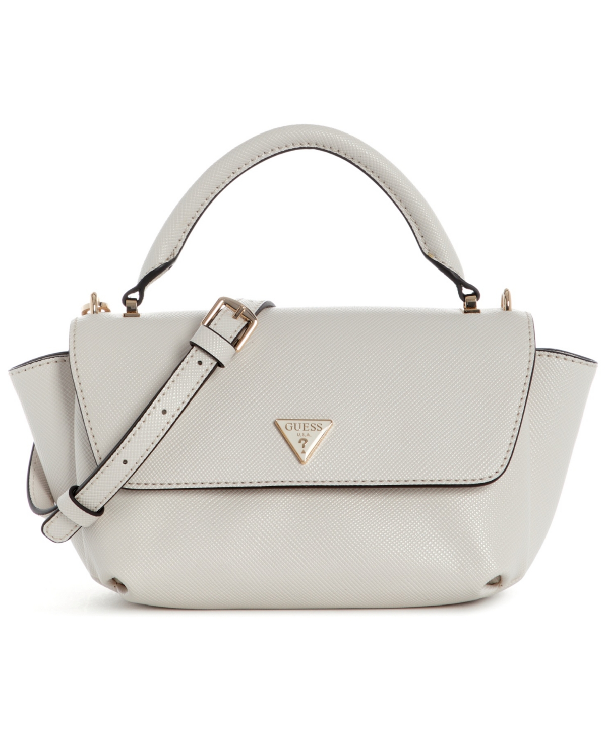 Click here for Guess Gilda Medium Top Handle Flap Satchel Handbag... prices