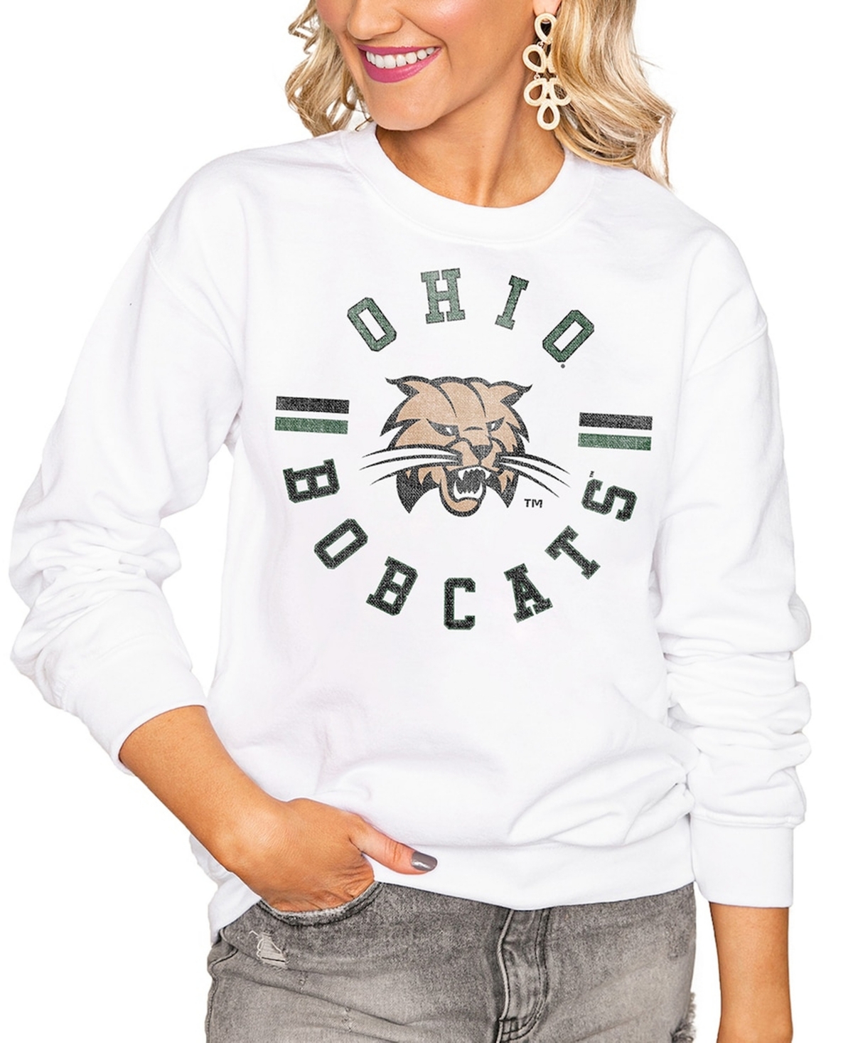 Click here for Gameday Couture Womens White Ohio Bobcats Oversize... prices
