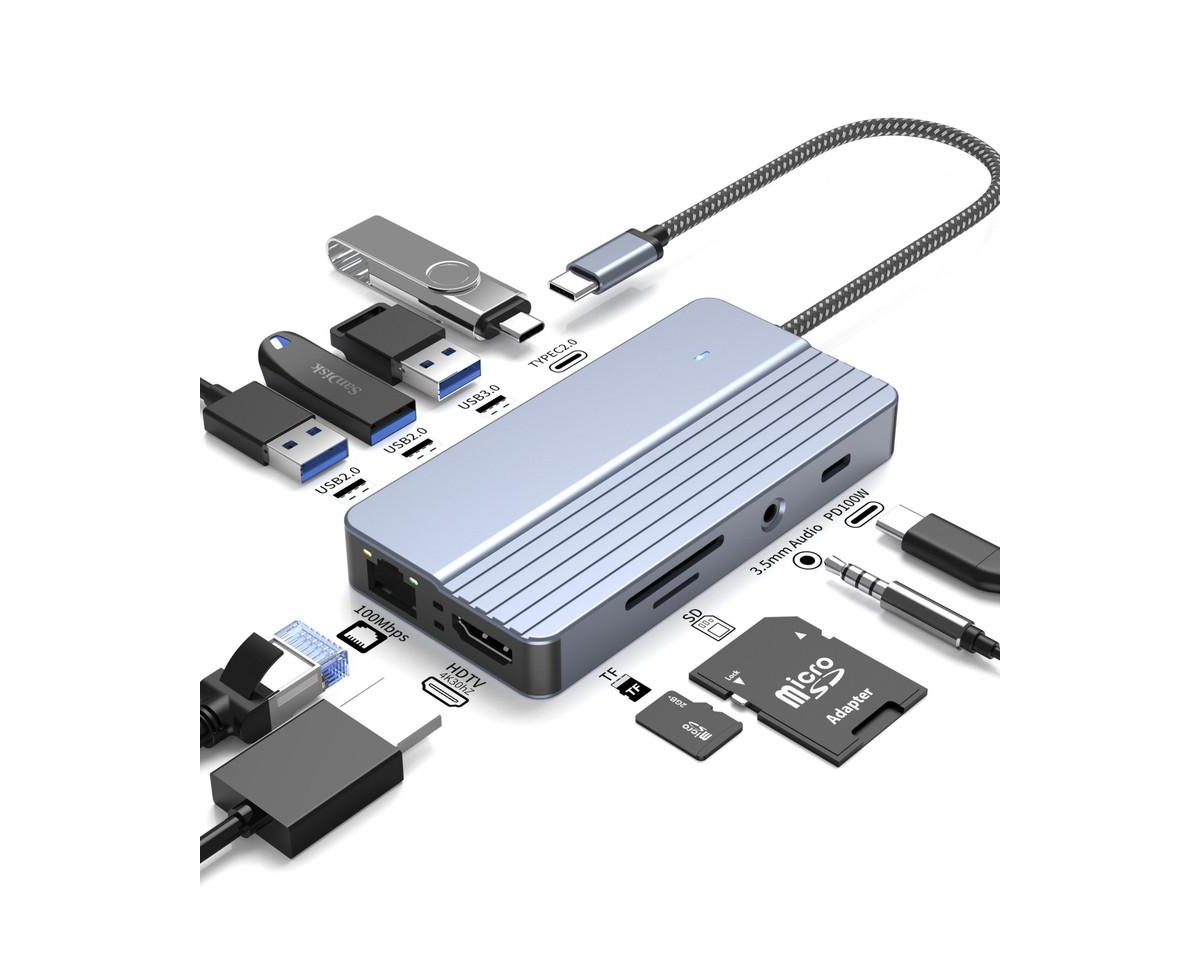 Click here for Risokeys 10-in-1 Usb-c Docking Station with 4K Hdm... prices