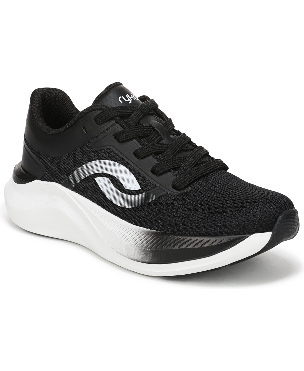Click here for Ryka Womens Convoy Lace-Up Walking Sneakers - Blac... prices