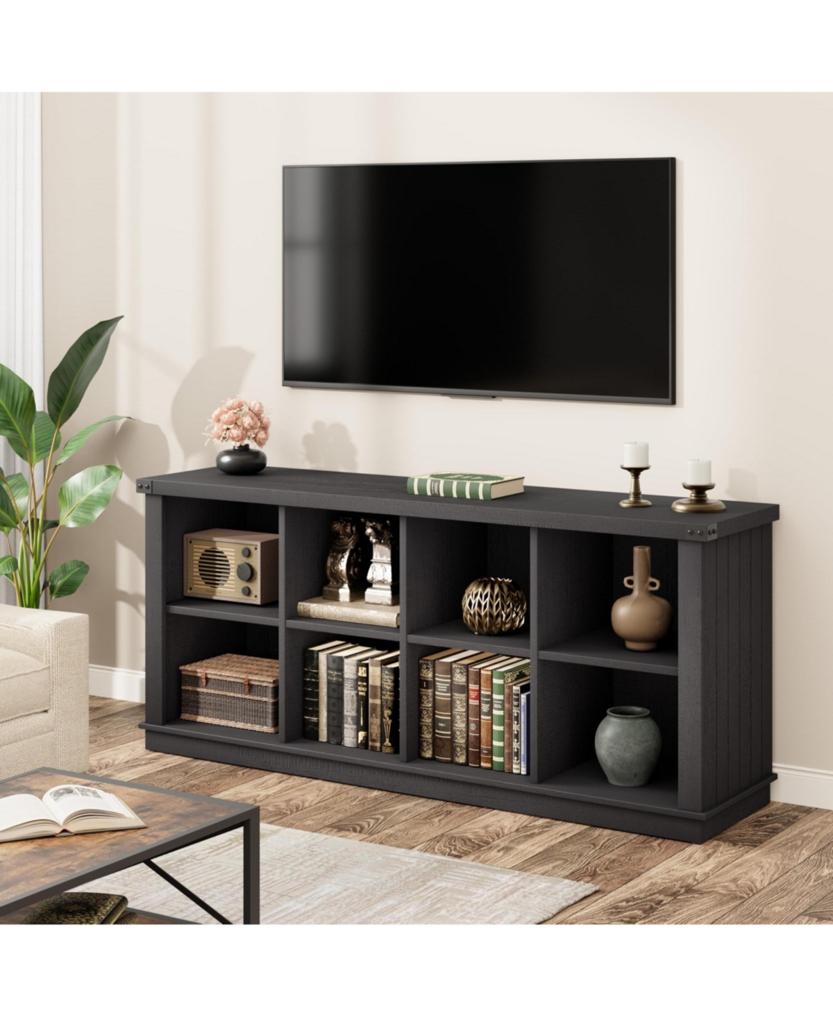 Click here for Gaomon 8 Cube Farmhouse Book Shelf  2-Tier Storage... prices