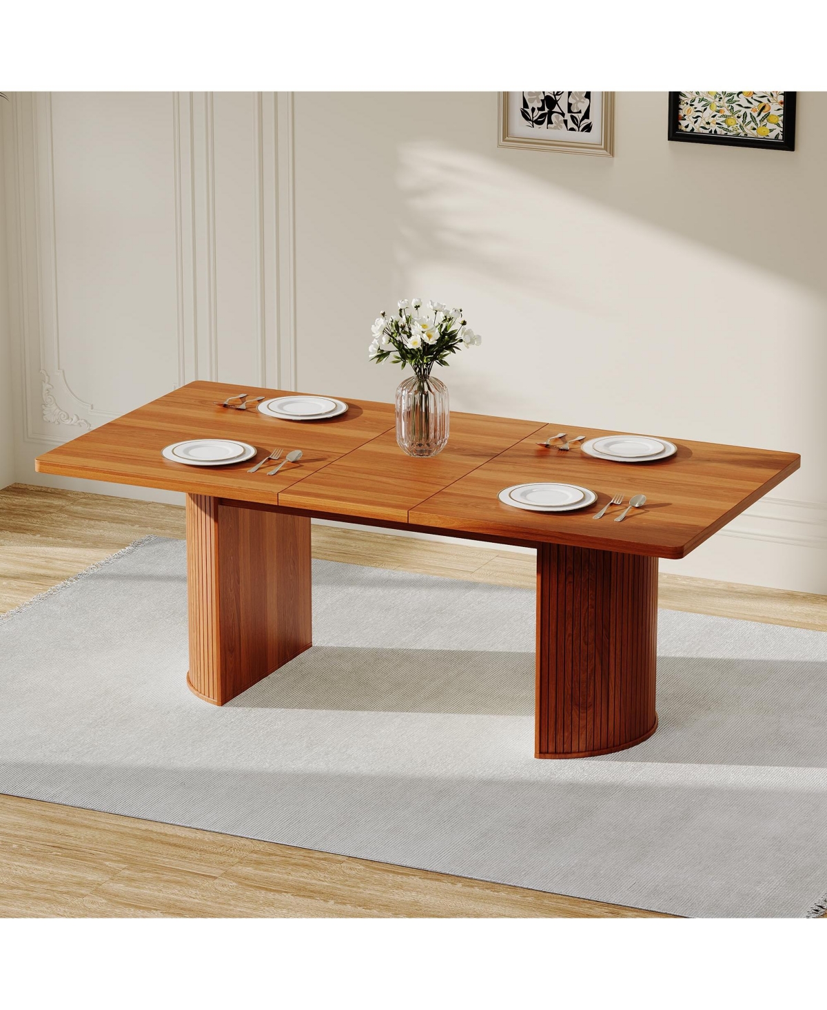 Click here for gaomon 70.8 Inch Dining Table for 4-6 People Moder... prices