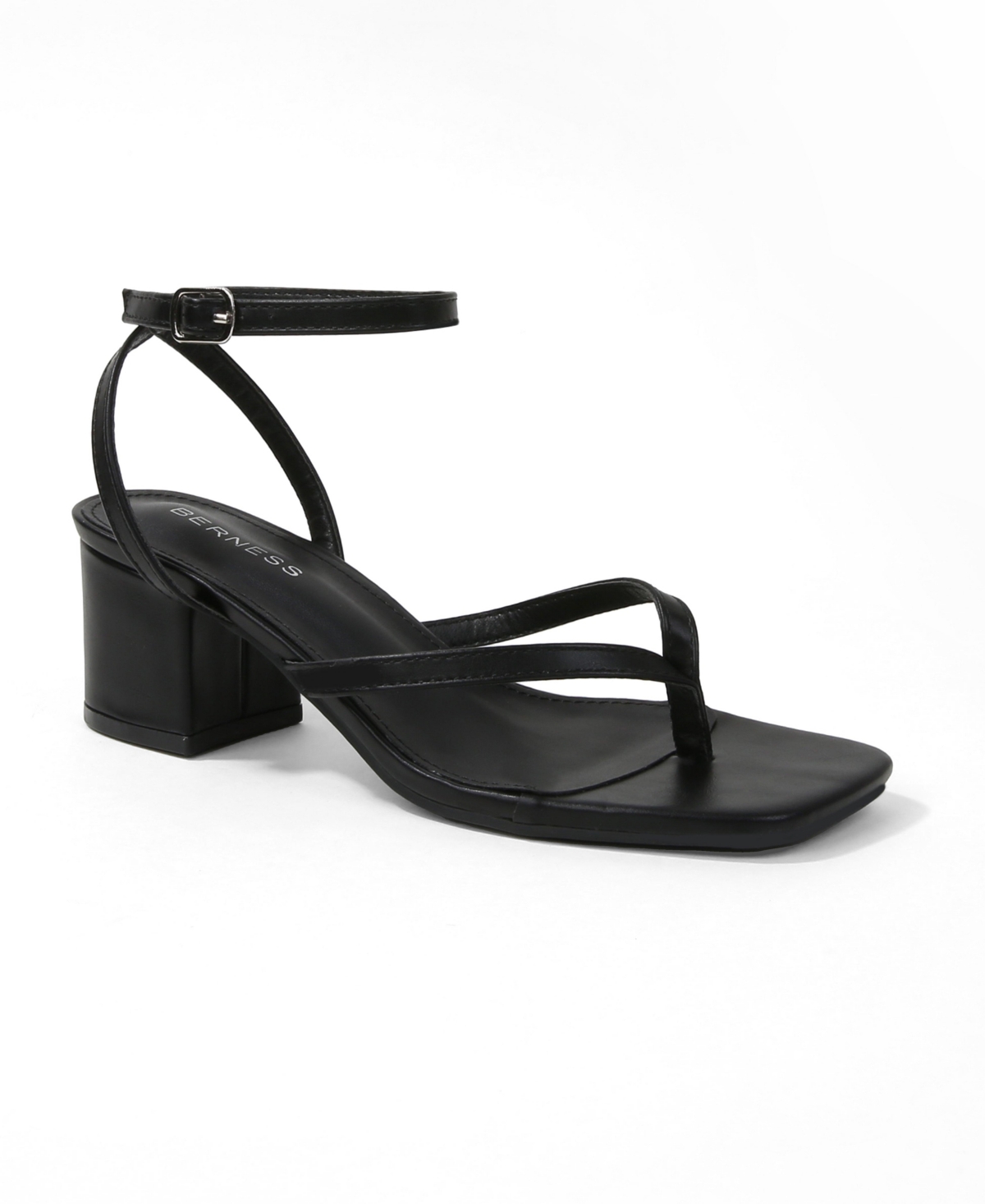 Click here for Berness Womens Eli Minimal Block Heel Thong Sandal... prices