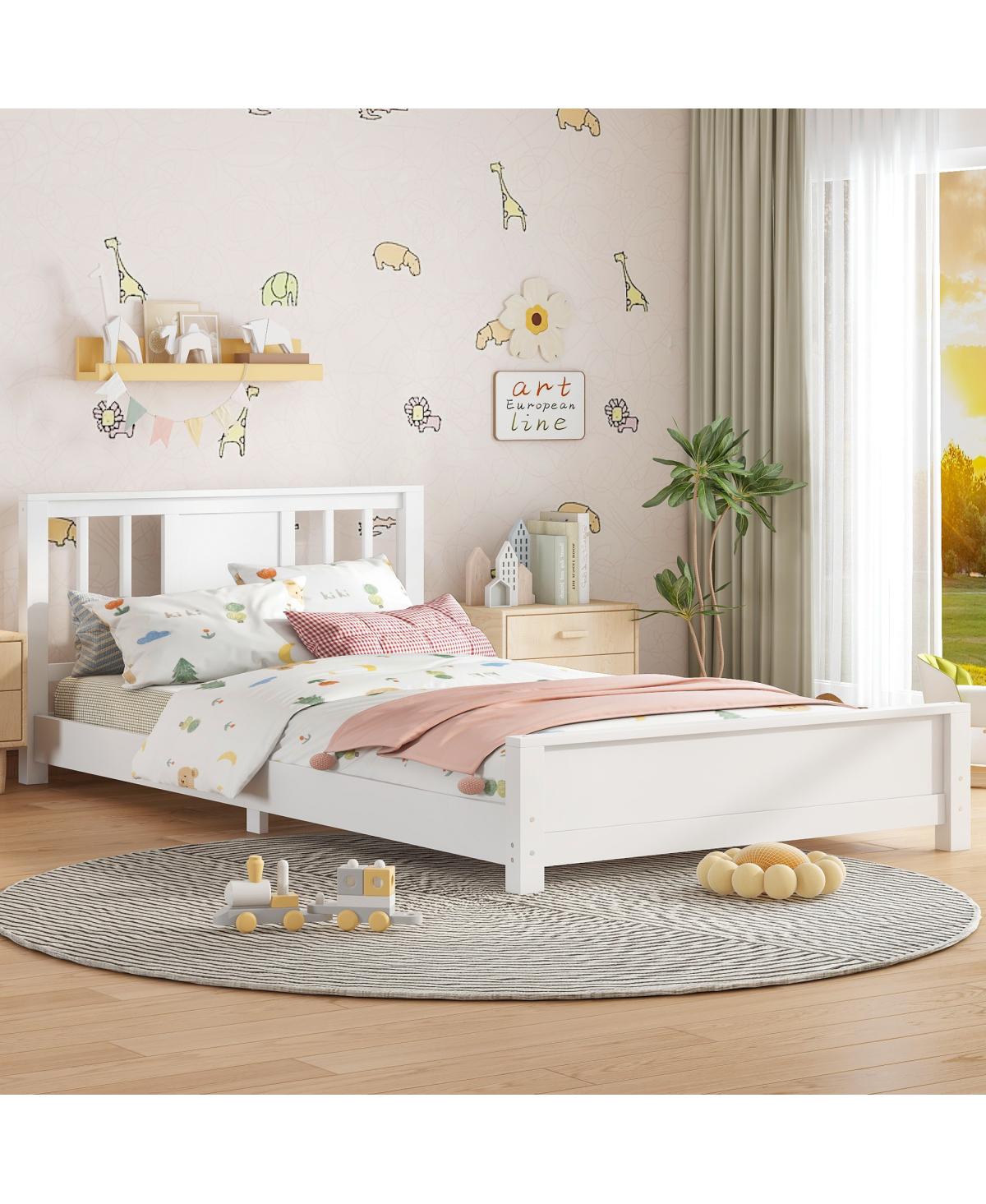 Click here for Streamdale Furniture Twin Size Solid Wood Platform... prices